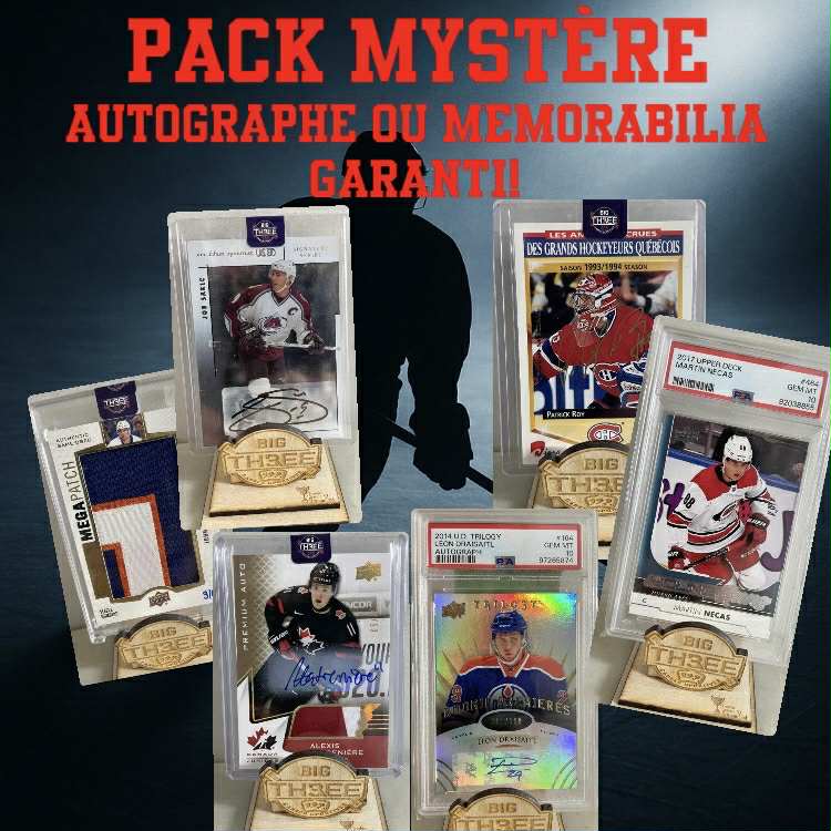 PACK MYSTÈRE /250 (LES BORIS PACKS) – Big 3 cartes sportives